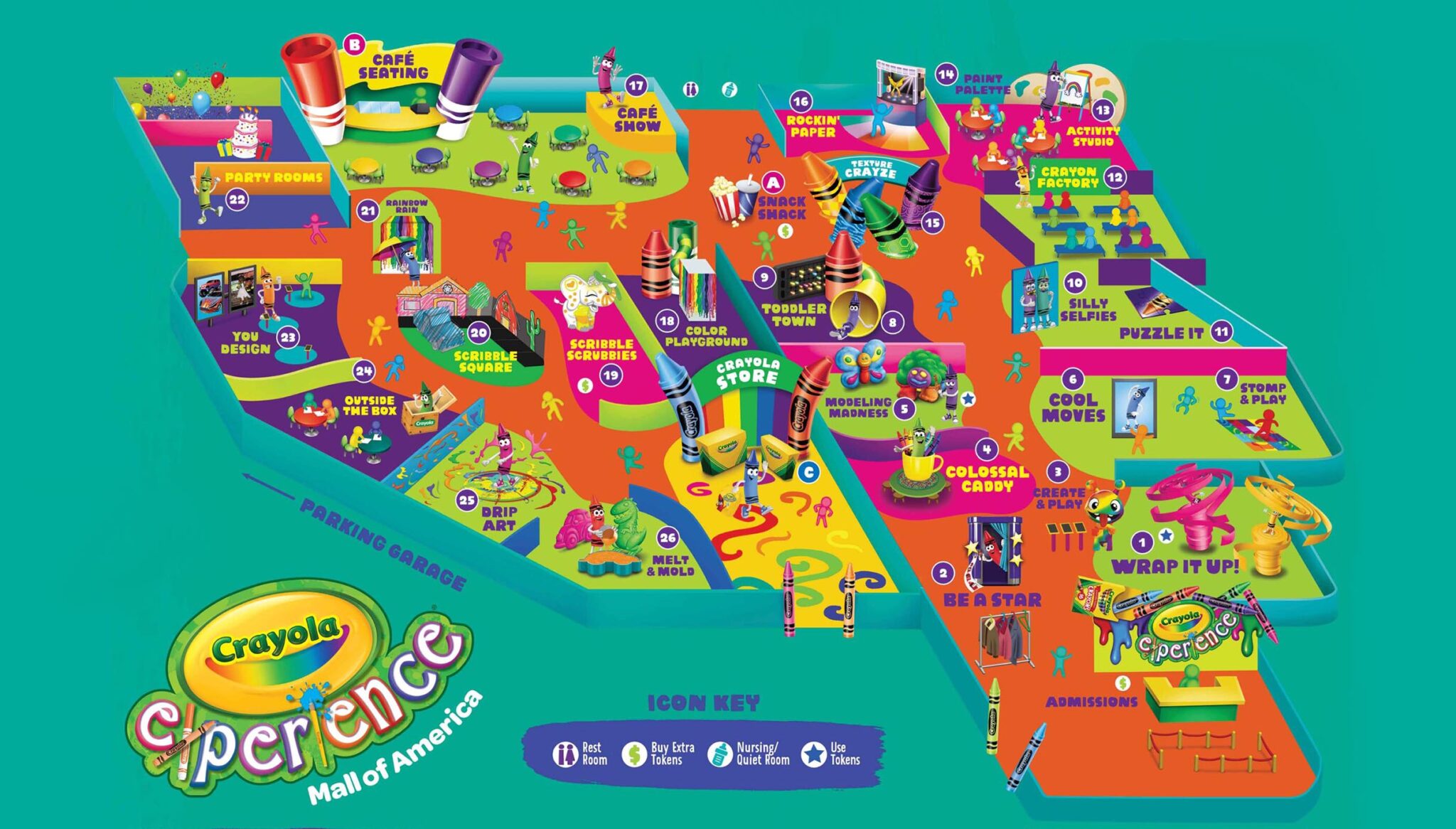 Hours & Directions | Crayola Experience Mall of America